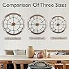 Amazon.com: Oakrain Wall Clock for Living Room Decor, 27.5'' Big Clock ...