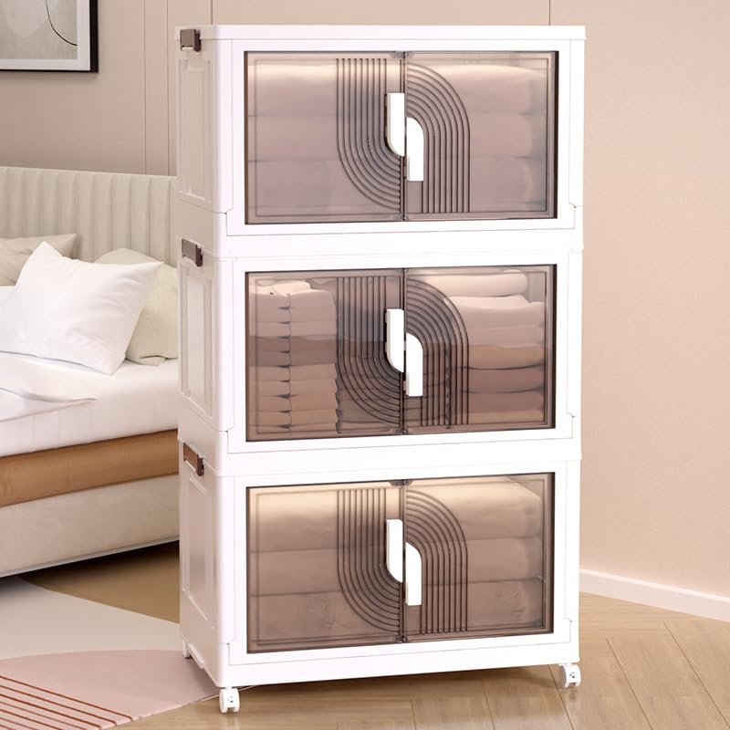 UNIBUY 55L each Foldable & Stackable Storage Box, Multi-functional ...