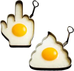 Amazon.com: Funny Middle Finger Egg Mold, DIY Kitchen Accessories ...
