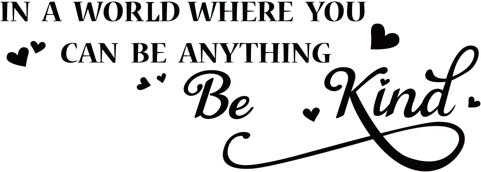 Amazon.com: in a World Where You Can Be Anything Be Kind Inspirational ...