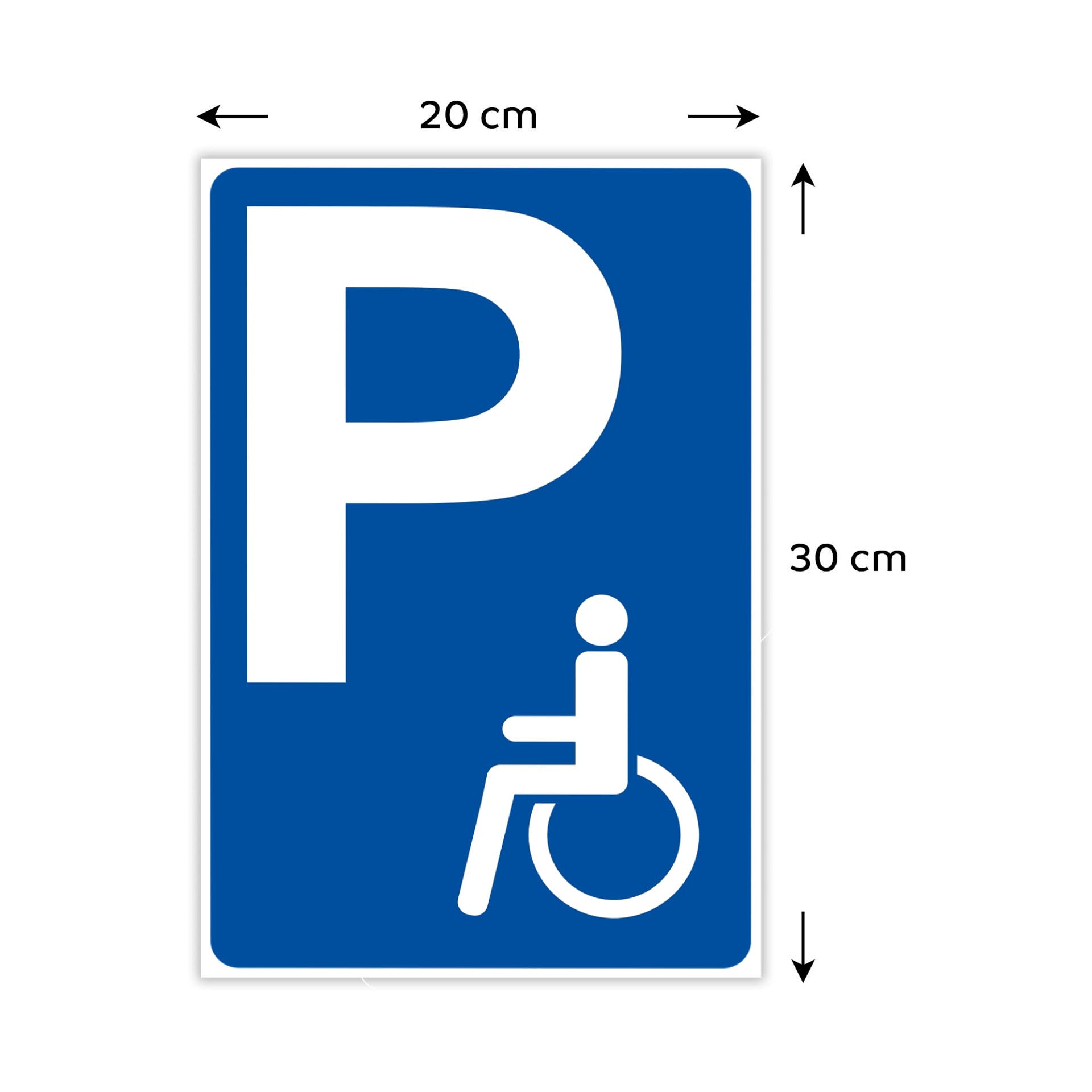 Wheelchair Parking Sign Handicapped Parking Sign Kit | Zing Green