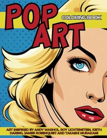 Amazon.com: Pop Art Coloring Book inspired by Andy Warhol, Roy ...