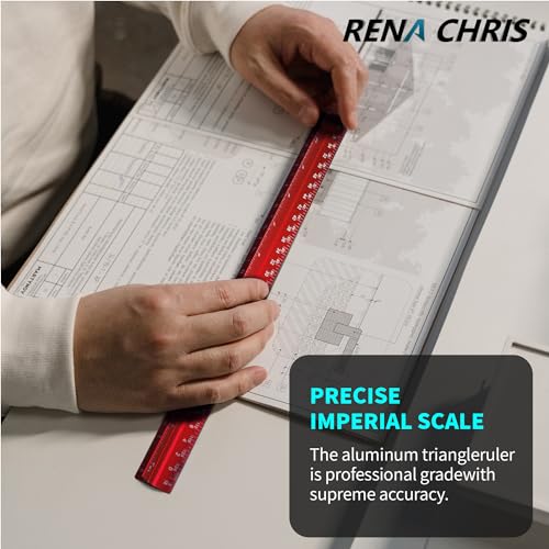 Snapklik.com : Architectural Scale Ruler, 12 Aluminum Architect Scale ...