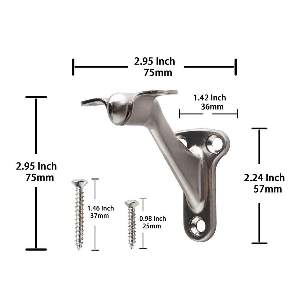 Snapklik.com : Triumph Hardware,3 Pack,3" Heavy Duty Handrail Bracket ...