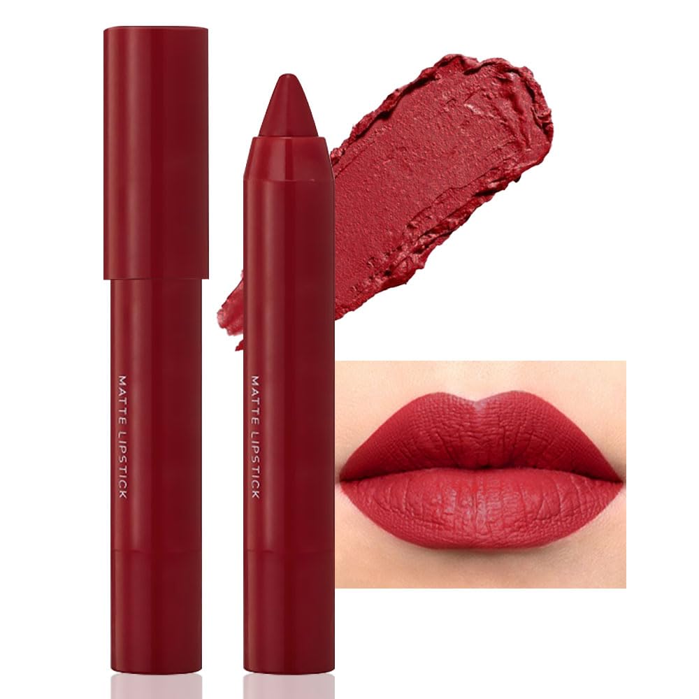Amazon.com : BINGBRUSH Crayon Matte Longwear Lipstick Pack Set,Moisture ...