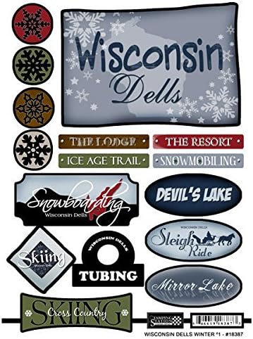 Amazon.com: Wisconsin Dells Winter #1 Scrapbook Stickers (18387) : Arts ...