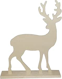 Amazon.com: Standing Wood Reindeer : Home & Kitchen