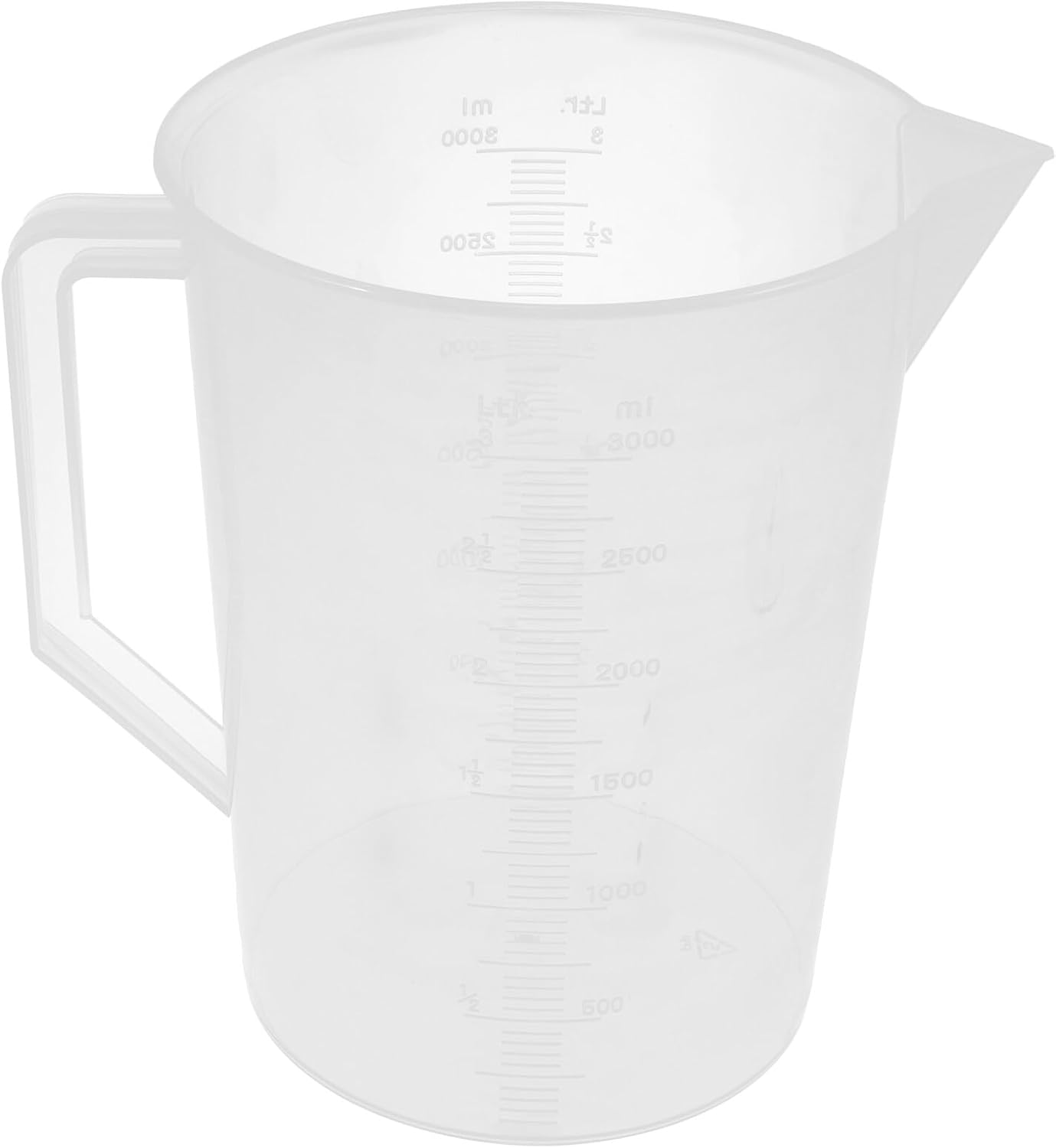 Amazon | Ciieeo 3000Ml メジャー ピッチャー プラスチック 計量 ジャグ 大容量 容量 目盛り付き ミキシング ピッチャー 用 芝生用 プール 化学薬品 家庭用 趣味 ...