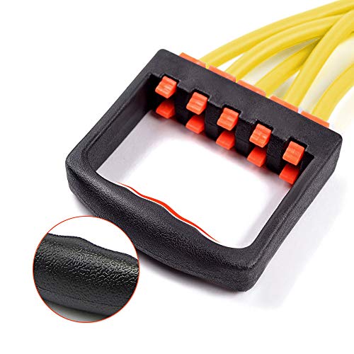 ZoneYan 5 Tubes Chest Expander, latex Pull Stretcher, Chest Muscle ...
