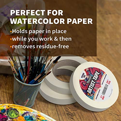 Snapklik.com : 3 Pack White Artist Tape - Masking Artists Tape For ...