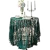 Amazon.com: Fhberni Green Lace Tablecloth Embroidered Elegant Floral ...