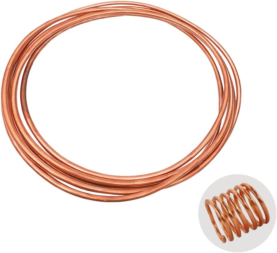 Copper Tube 1/4" ID × 5/16" OD(6-8mm)Seamless Round Pipe Tubing, Copper ...