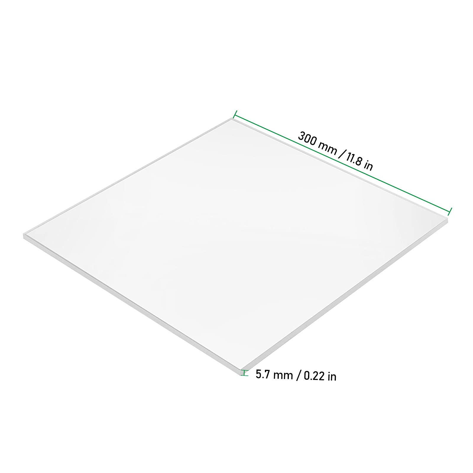 Snapklik.com : ZEONHEI 2 Pack 12 X 12 Clear Acrylic Squares, 1/4 Inch ...