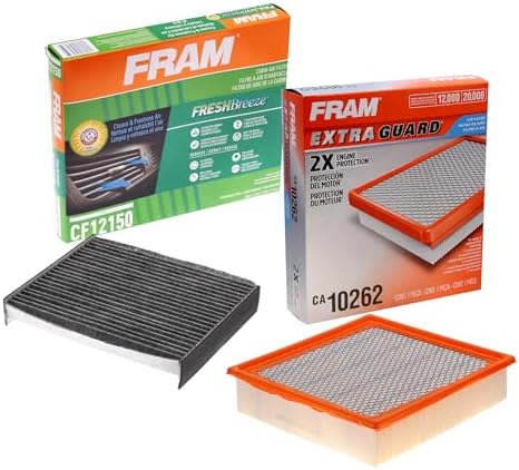 Amazon.com: FRAM Automotive Replacement Air & Cabin Air Filter Bundle ...