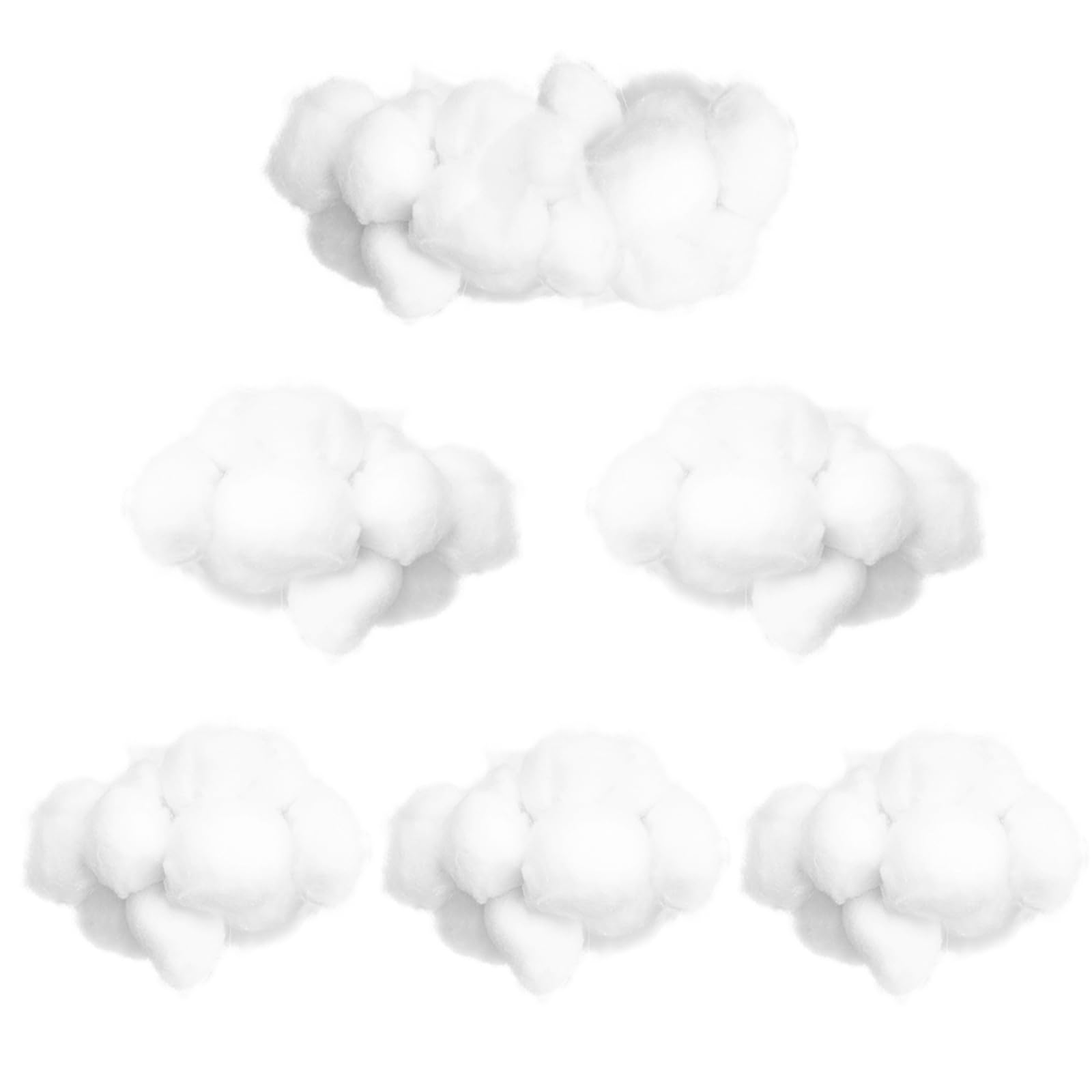 MFCGHXR 6 Stück dekowatte wolke, deko watte wolke, watte wolken deko ...