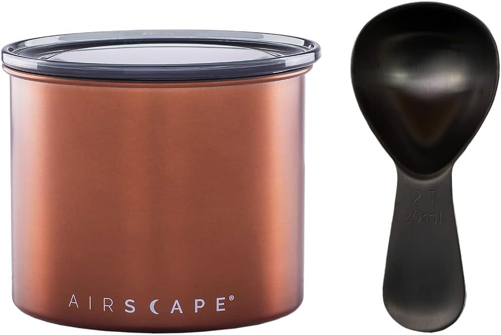 Amazon.com: Airscape Stainless Steel Coffee Canister & Scoop Bundle ...