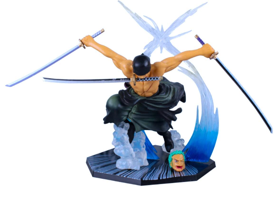 Buy Anime One Piece Roronoa Zoro Action Figure Collectible Statue ...