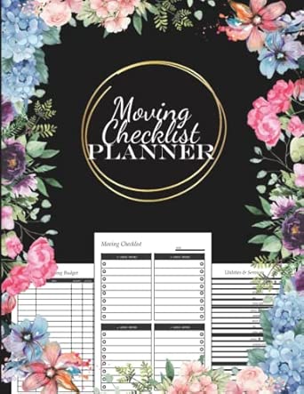 Moving Checklist Planner: Moving Checklist Journal Organizer, Workbook ...