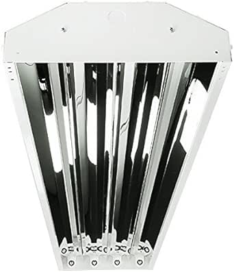 Four Bros Lighting 4-lamp T8 High Bay Fluorescent Lighting Fixture ...