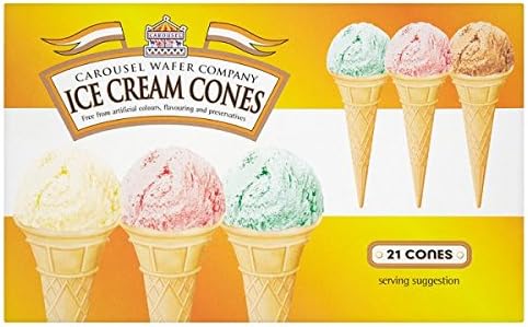 Carousel wafer company ice cream cones 21 : Amazon.co.uk: Grocery