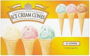 Carousel wafer company ice cream cones 21 : Amazon.co.uk: Grocery