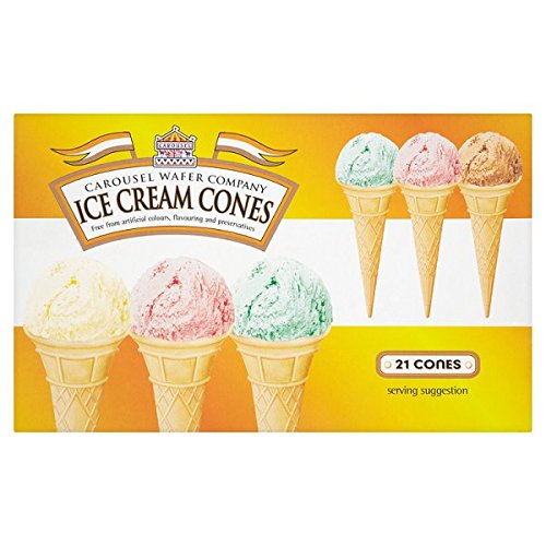 ( 21s Pack ) Carousel Wafer Company 21 Ice Cream Cones : Amazon.co.uk ...