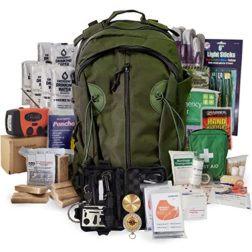 1 Person Emergency Kit/Survival Backpack for 72 Hours for Natural ...