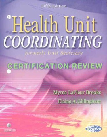 Health Unit Coordinating Certification Review: 9780721601007: Medicine ...