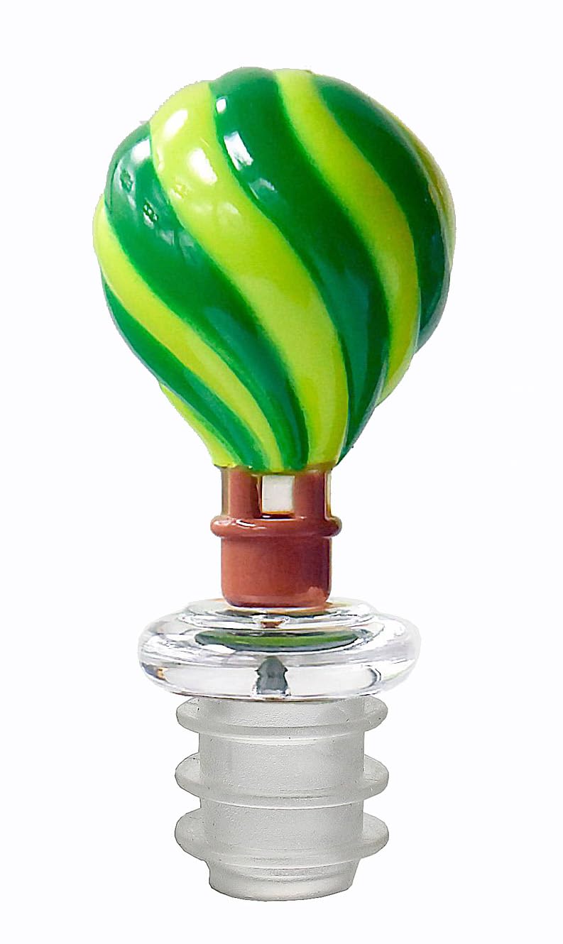 Amazon.com: Prodyne Hot Air Balloon Acrylic Bottle Stopper, Green: Home ...