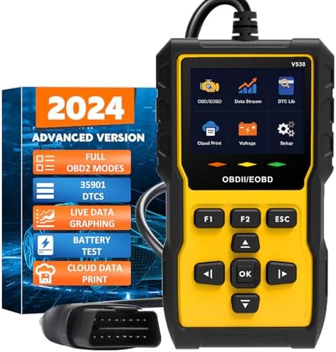Amazon.com: OBD2 Scanner Diagnostic Tool,V530 Enhanced OBD II Vehicle ...