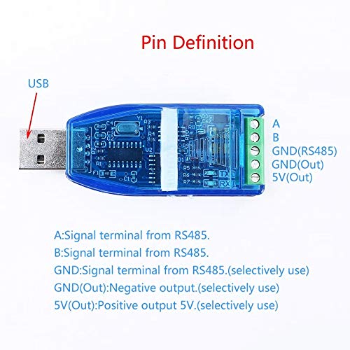 Buy xcluma DC 5V Industrial CH340 USB to RS485 Converter Communication ...