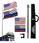 Amazon.com : The Traveler Two Flag RV Ladder Flag Pole Kit. Includes ...