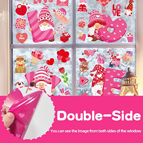 Snapklik.com : Valentines Day Window Clings Double Sided Valentine ...