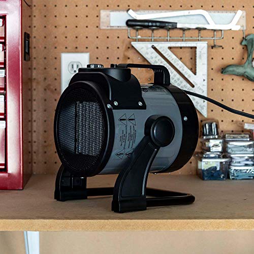 NewAir NGH160GA00, 120V Electric Portable Garage Heater, Heats Up to ...