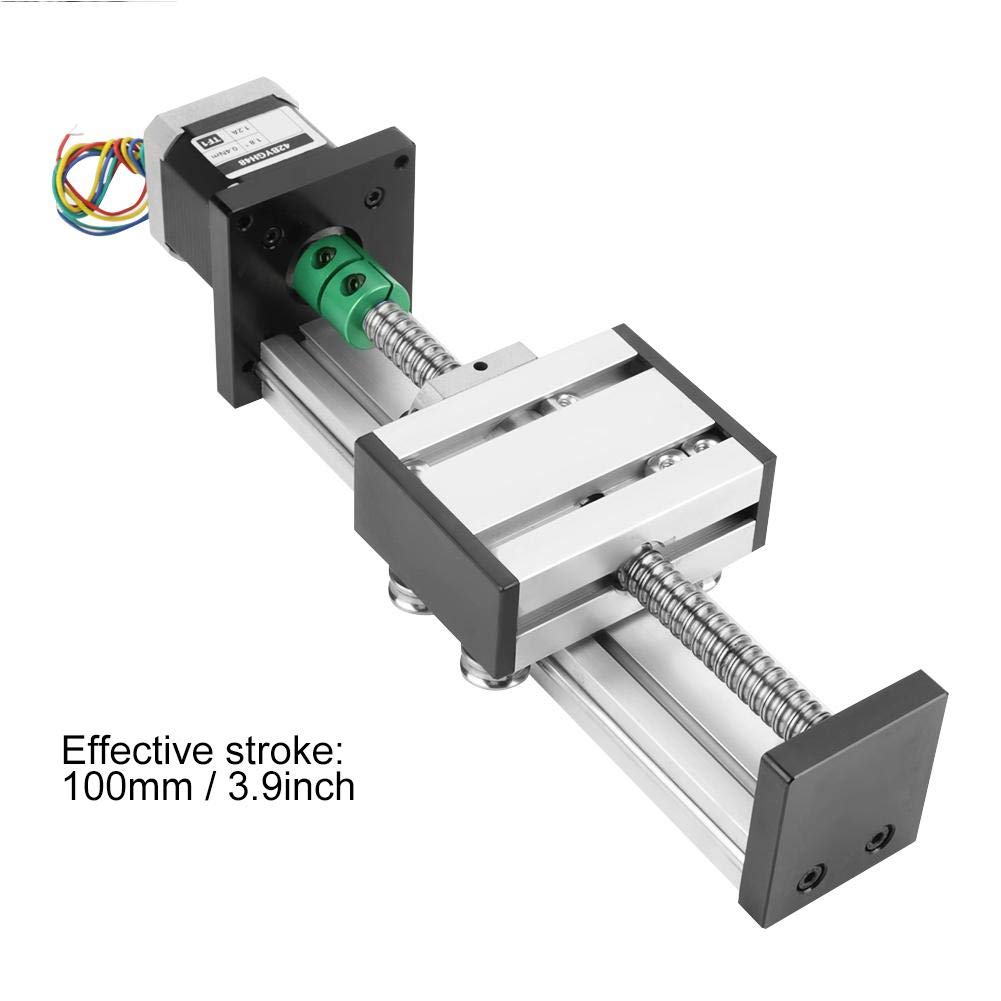 Buy linear rail + Akozon Automatic Ball Screw Linear CNC Slide Stroke ...