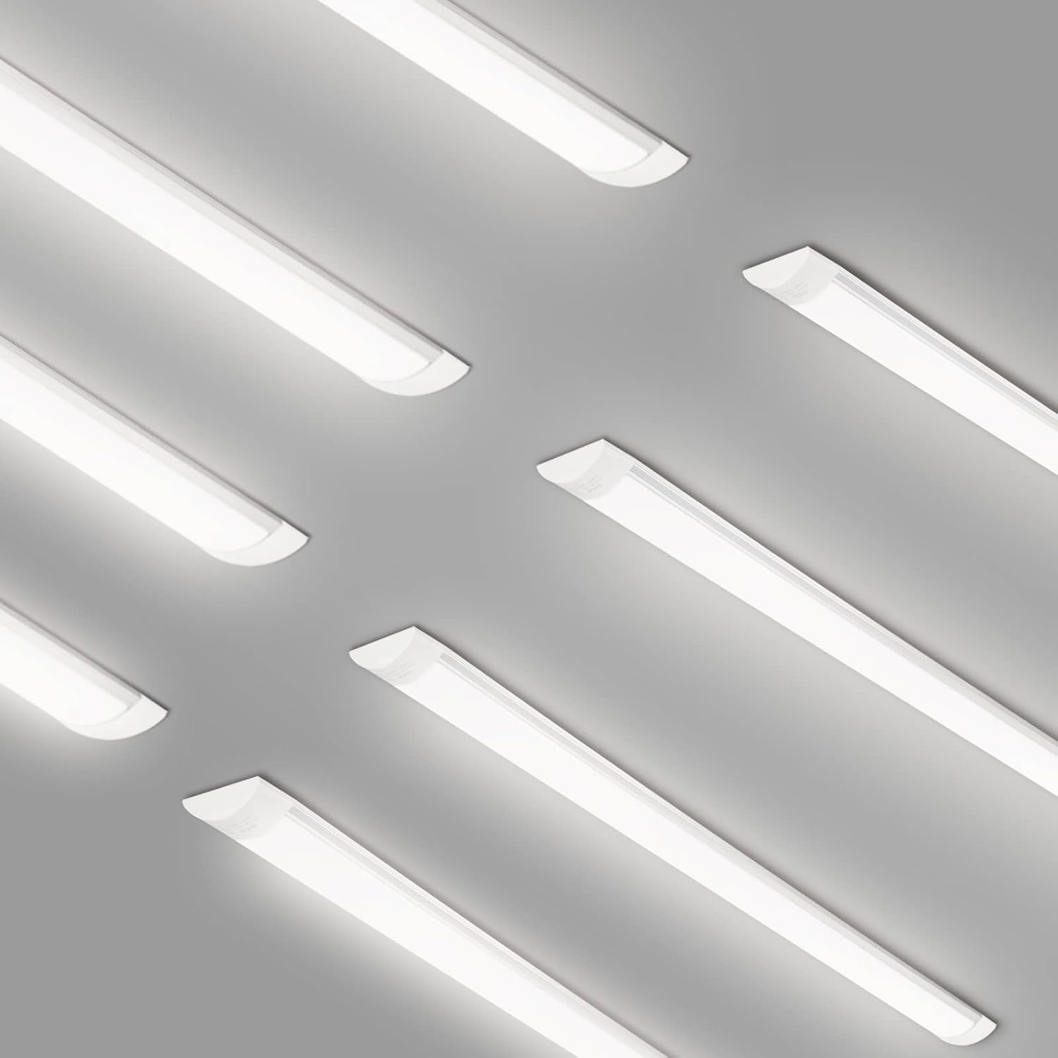 colmeguna Paquete de 8 luces LED de listón de 4 pies, luz ultrafina ...