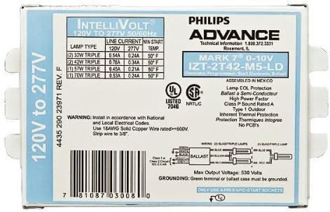 Advance Mark 7 0-10V IZT-2T42-M5-LD-35M - (2) Lamp - 42 Watt CFL - 120/ ...