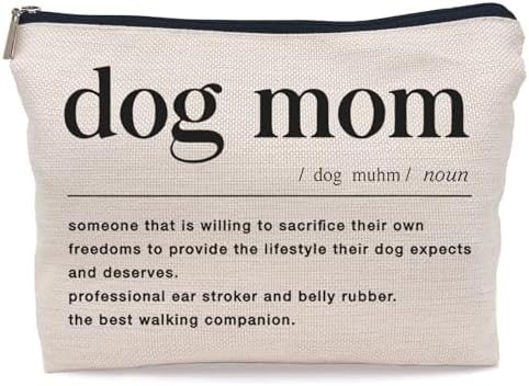 Amazon.com: kdqua Dog Mom Makeup Bag, Dog Bag for Dog Lovers, Dog Gifts ...