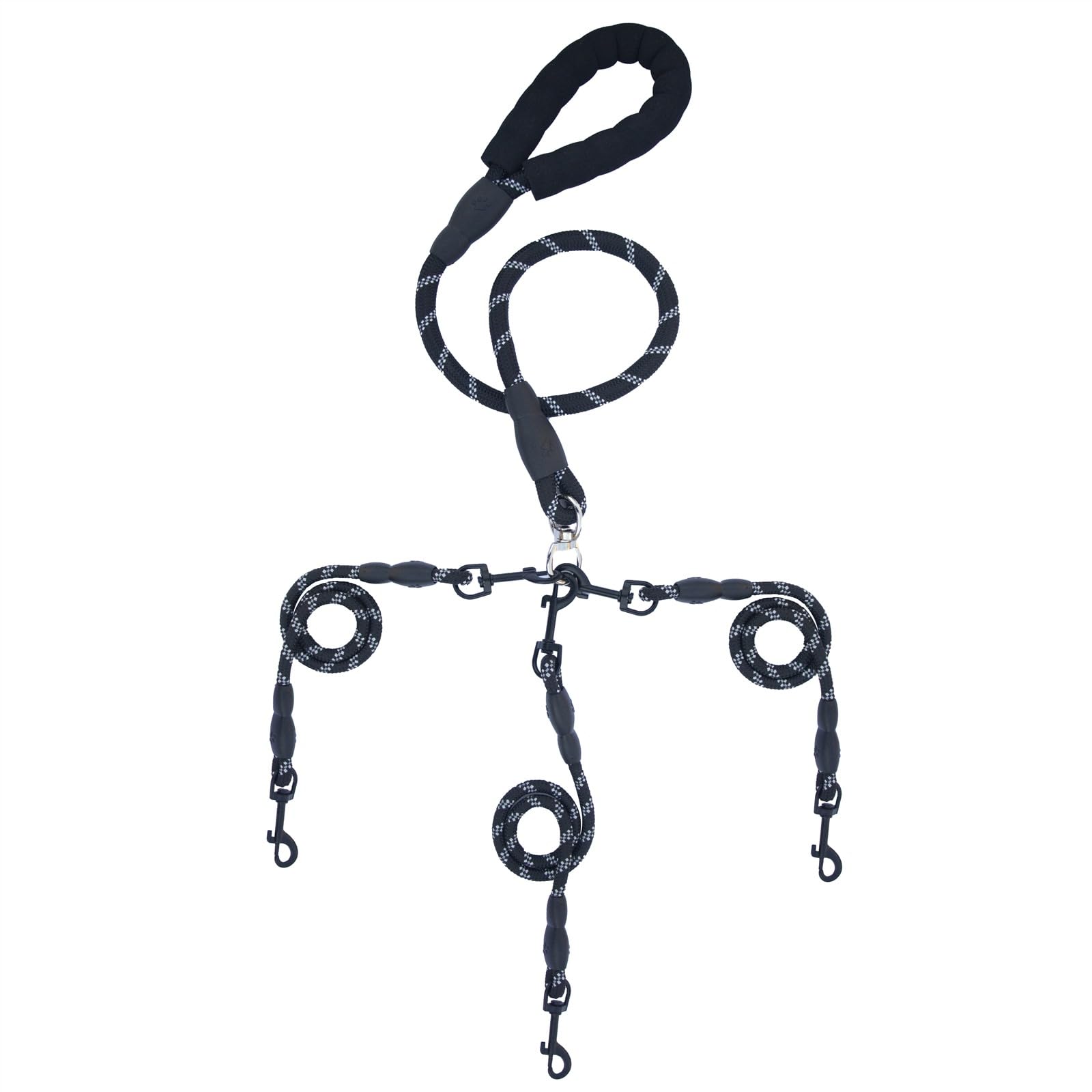 Amazon.com : ATYuQin Three Dog Leash，360 ° Rotating Anti Entanglement ...