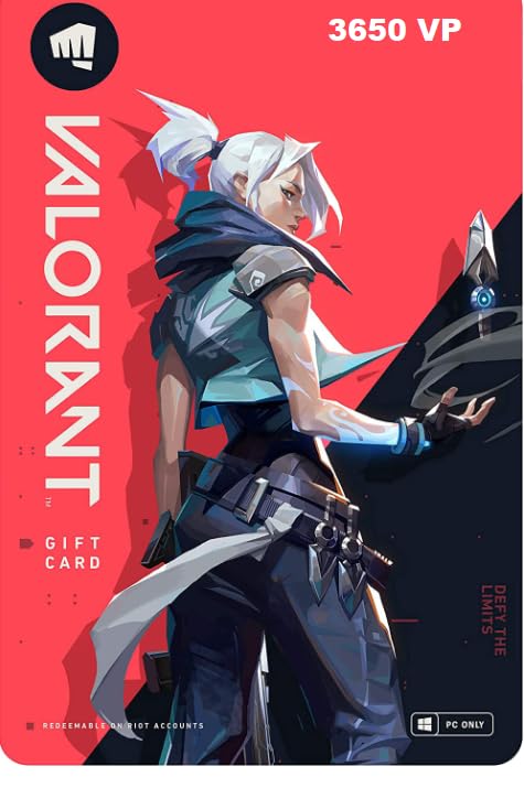 Valorant Gift Code 3650 VP Valorant Points Code (PC Code Only) : Amazon ...