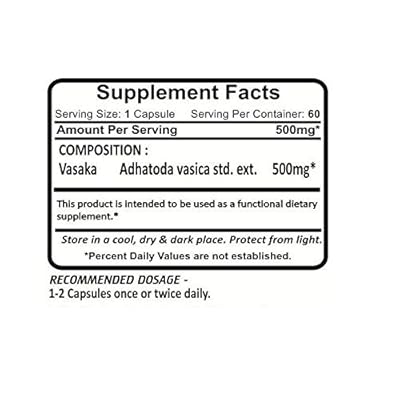 Planet Ayurveda Vasaka - 120 Capsules, 500mg Philippines | Ubuy