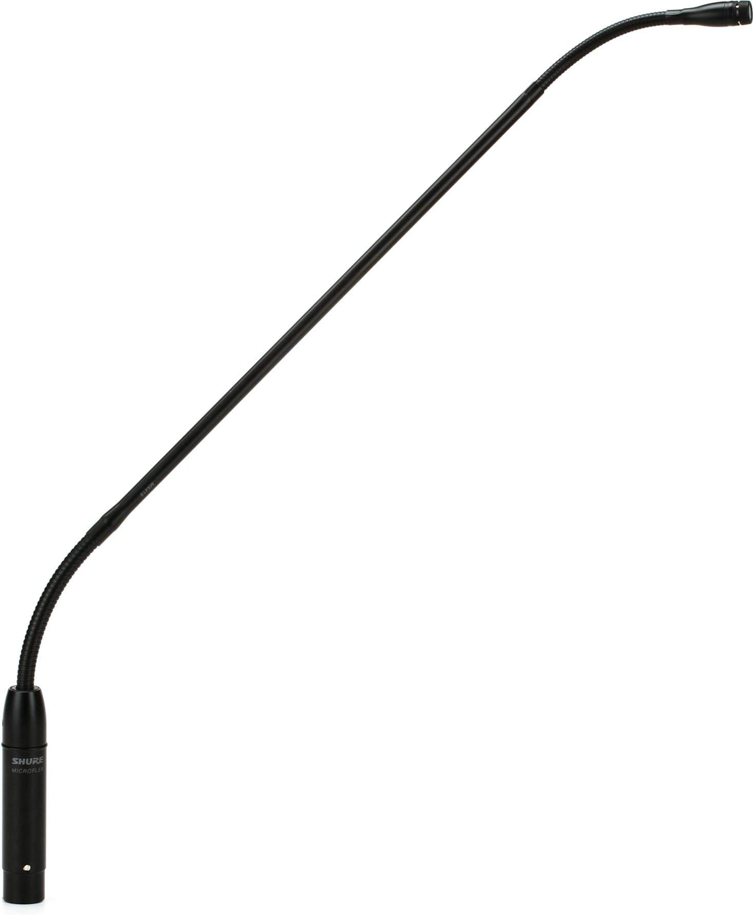 Shure MX418/C Cardioid Condenser Microphone, 18" Gooseneck with ...