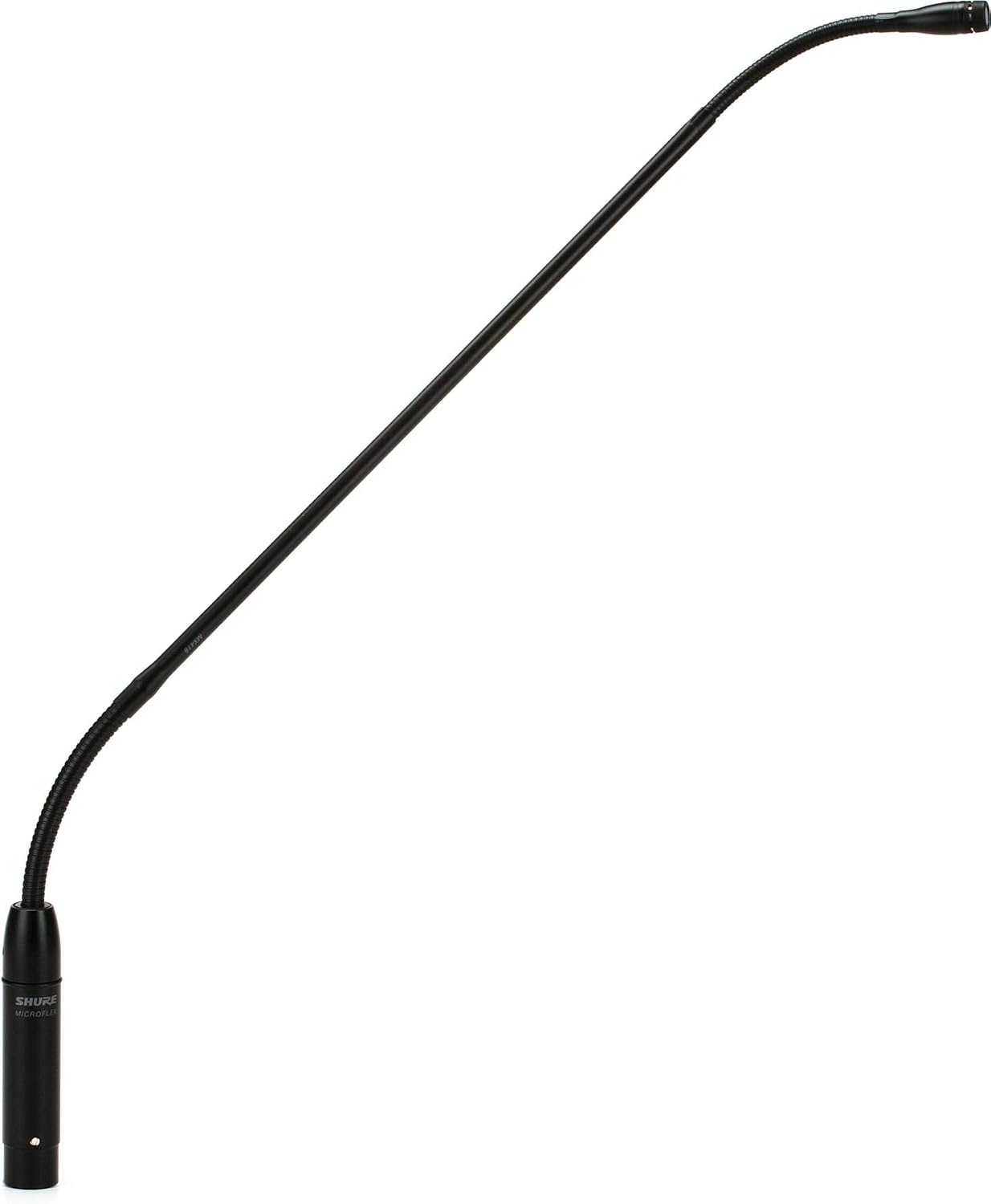 Shure MX418/C Cardioid Condenser Microphone, 18" Gooseneck with ...