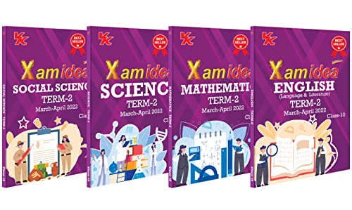 Xam idea Class 10 Book Bundle: Set of 4 Books (Science, Social Science, Mathematics & English ...