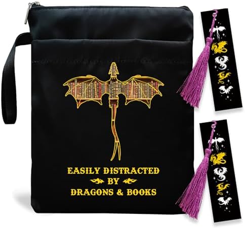 Amazon.com: Romantasy Dark Academia Dragons Book Sleeve, Fantasy Novel ...
