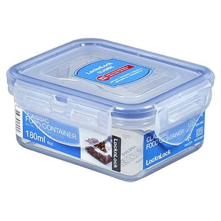 LocknLock Square Food Containers with Lids Set of 3 - Plastic Airtight ...