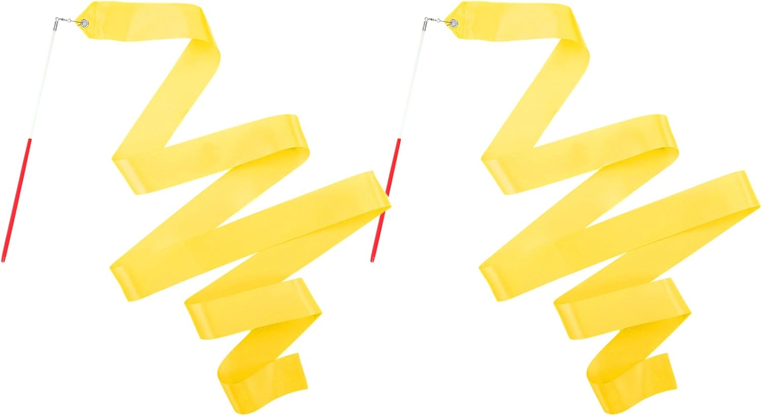 Amazon.com : HiUnicorn 2PCS Yellow Dance Ribbons for Kids Party Favor ...