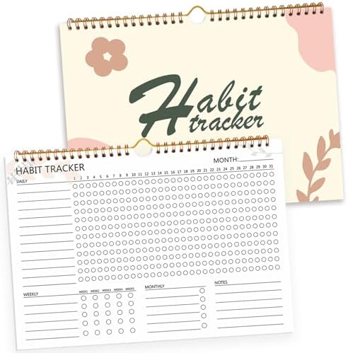 Habit Tracker Calendar - 12 Months Undated Daily Goal and Habit Tracker ...