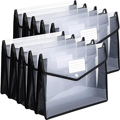 Amazon.com : 10 Pieces Plastic File Folders Envelope Expanding File Wallet Organizer Documents ...