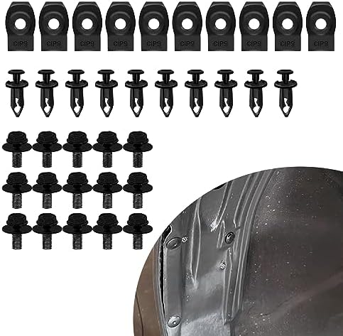 Amazon.com: 35Pcs Engine Under Cover Splash Shield Body Bolts Screws ...